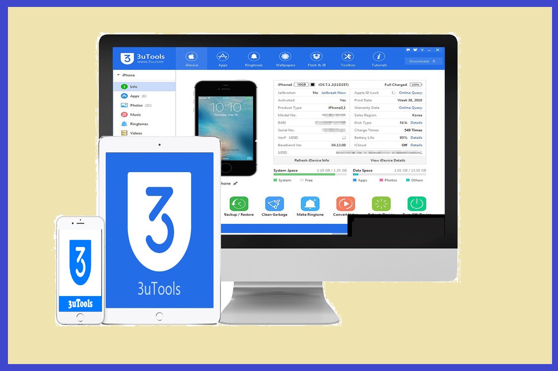 نرم افزار مدیریت آیفون 3utools